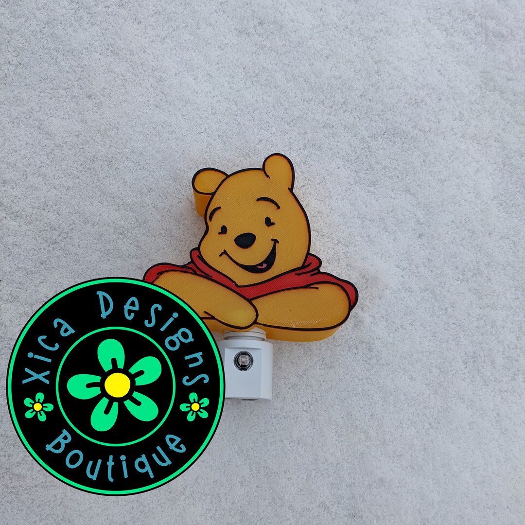 Winnie the Pooh 3D Printed Night Light, Disney 3D Printed Nightlight ...