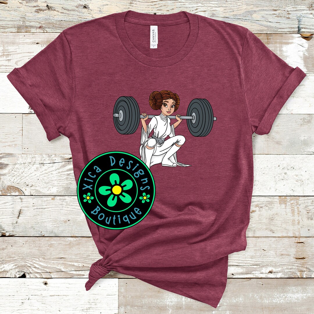 Princess Leia Squats Shirt: Star Wars Workout Tee - Etsy