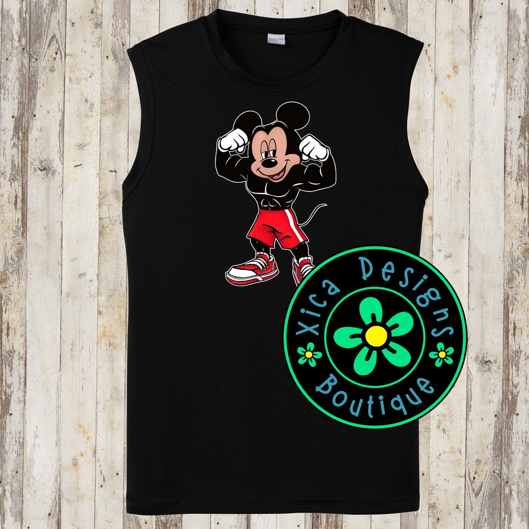 Buff Mickey Mouse DRI-FIT Tank Top: Gym Fitness Shirt - Etsy