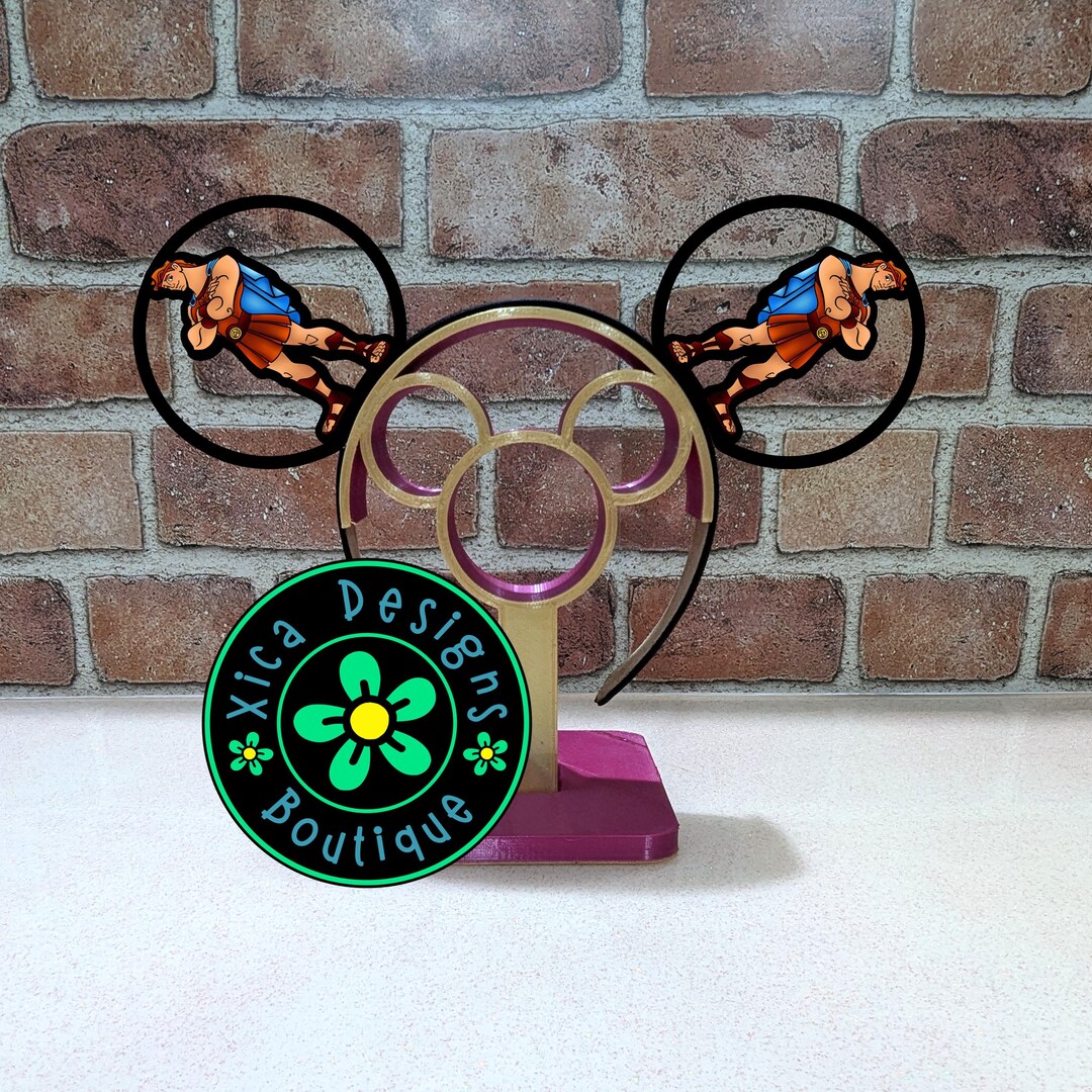 3D Printed Hercules Mickey Ears Headband, Handmade Disney Ears - Etsy