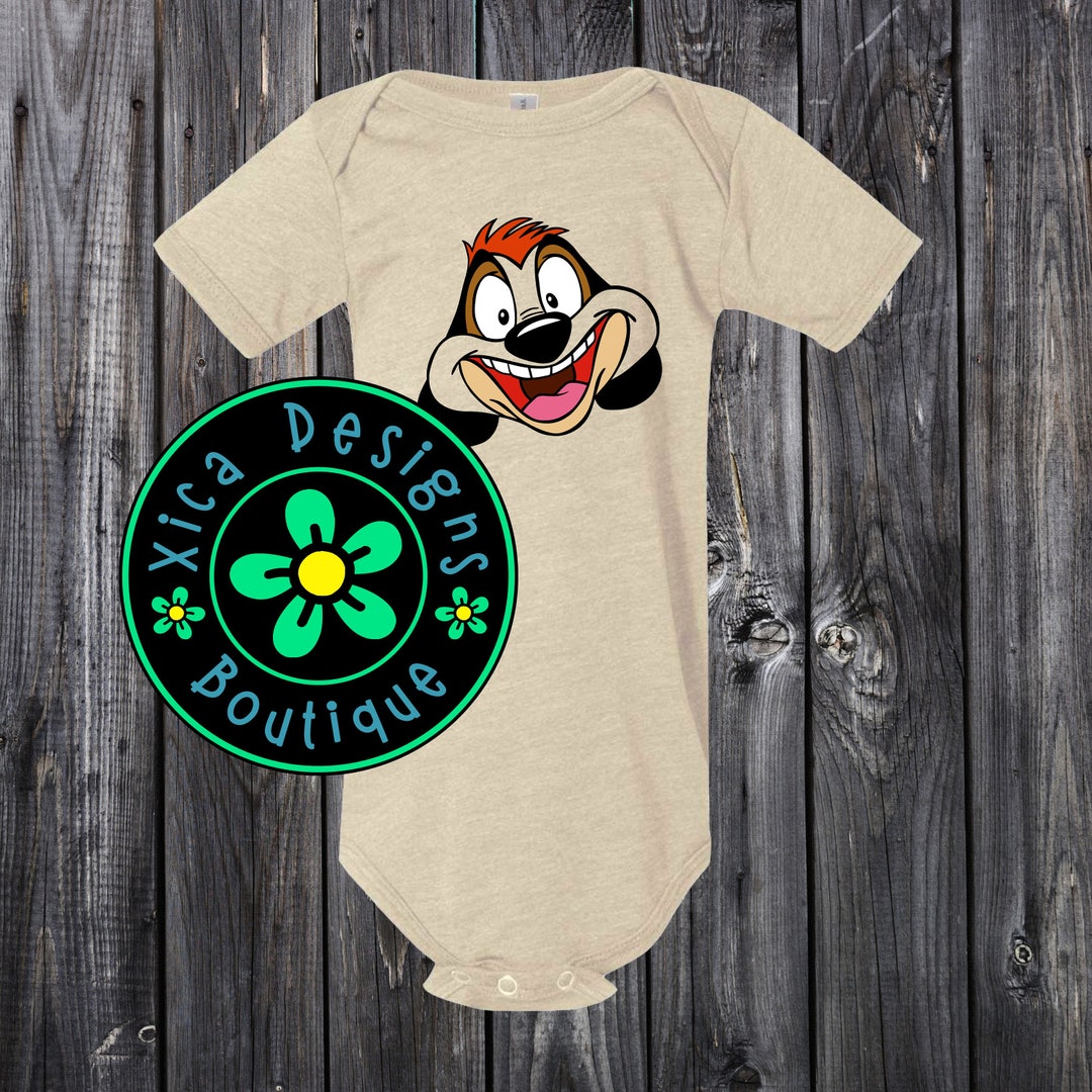 Lion King Timon Babysuit, Timon Face Babysuit, Costume Halloween ...