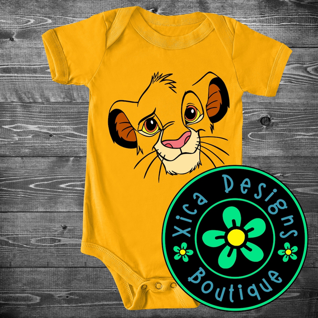 Simba Bodysuit, Lion King Simba Face Bodysuit, Costume Bodysuit, Disney ...