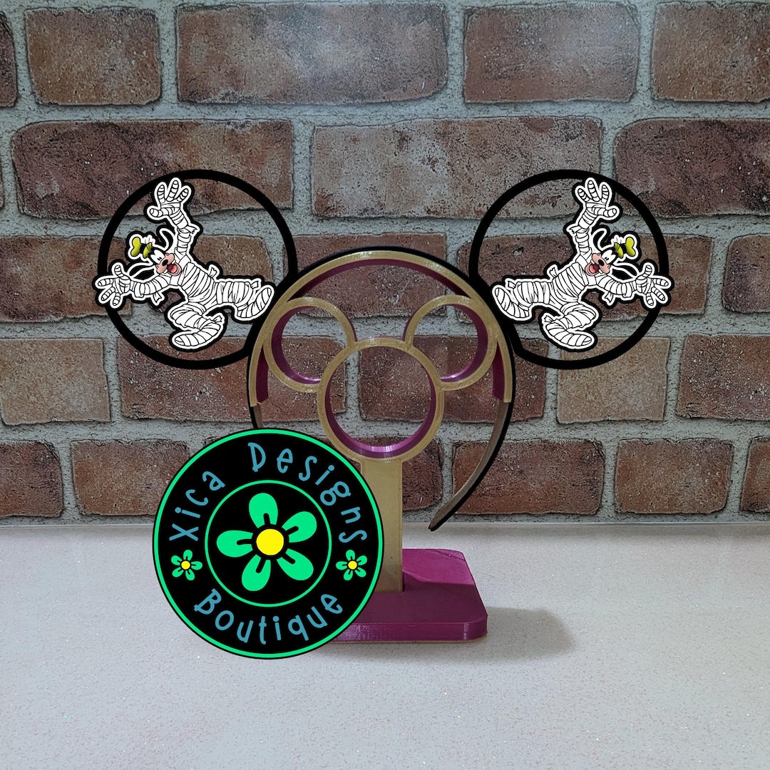 3D Printed Goofy Mummy Mouse Ears: Halloween Party Headband - Etsy