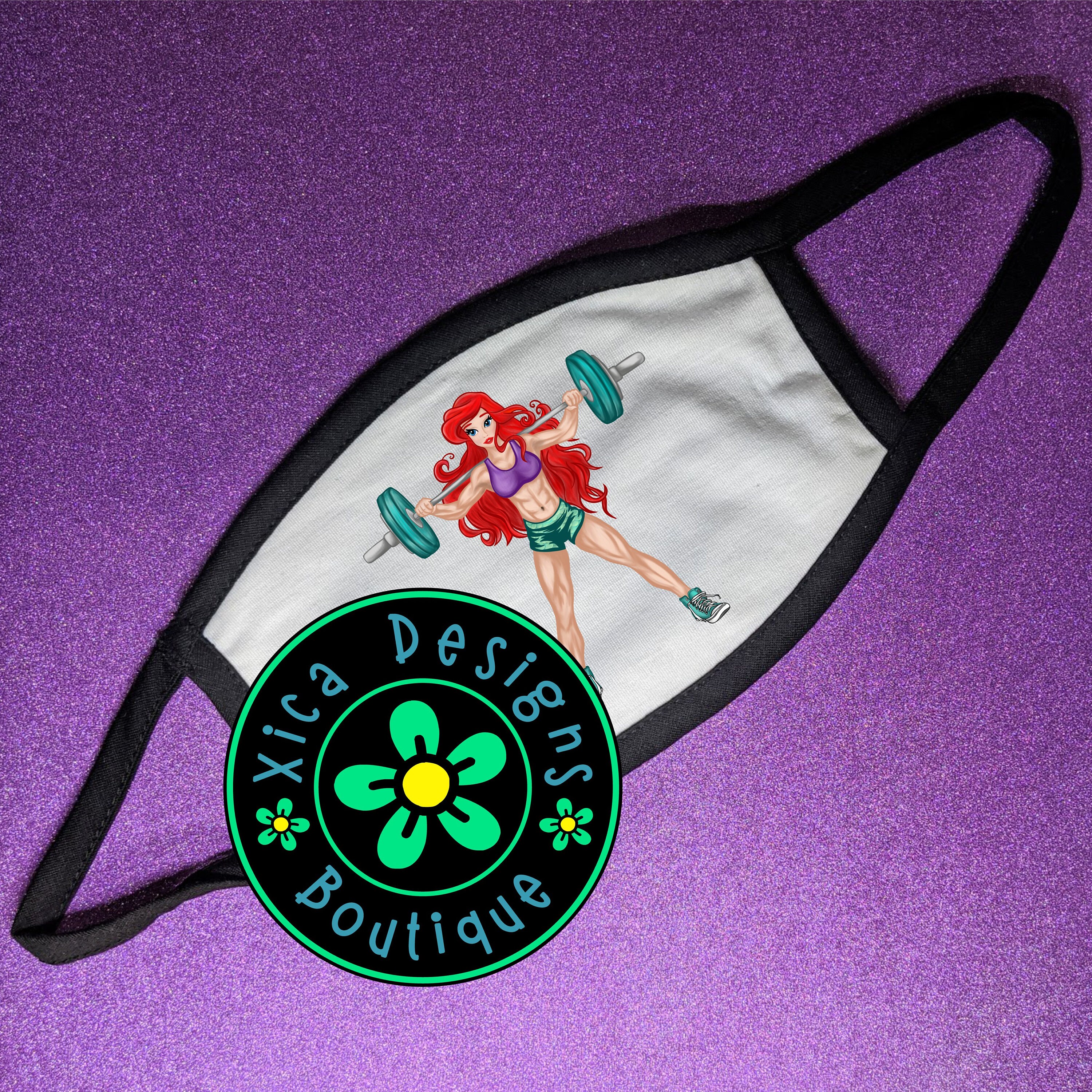 Workout Ariel Muscle Tank: Princess Gym Shirt - Etsy