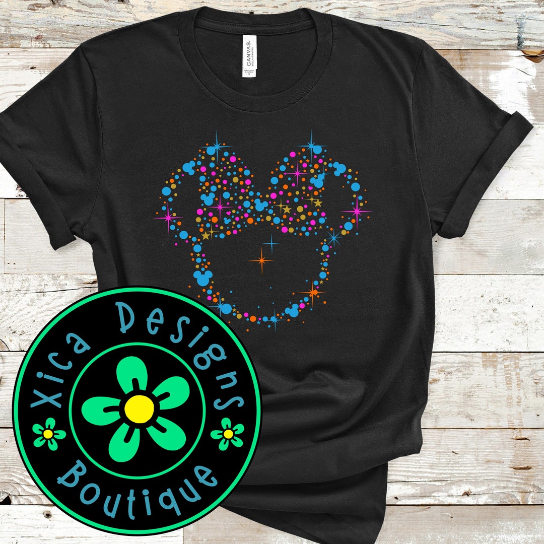 Minnie Mouse Shirt, Minnie Head Dots Shirt, Minnie Spring Shirt, Minnie ...
