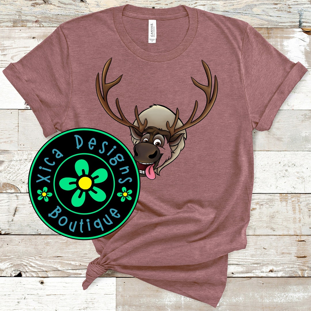 Sven Face Shirt: Frozen Reindeer Costume Tee - Etsy