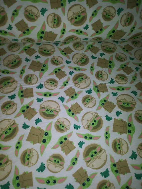 Baby Yoda Fabric by the Yard - Etsy