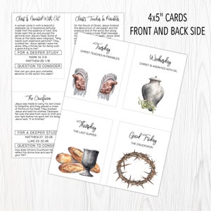 Holy Week Cards, Easter Story Cards, Easter Holy Cards, Easter Holy ...