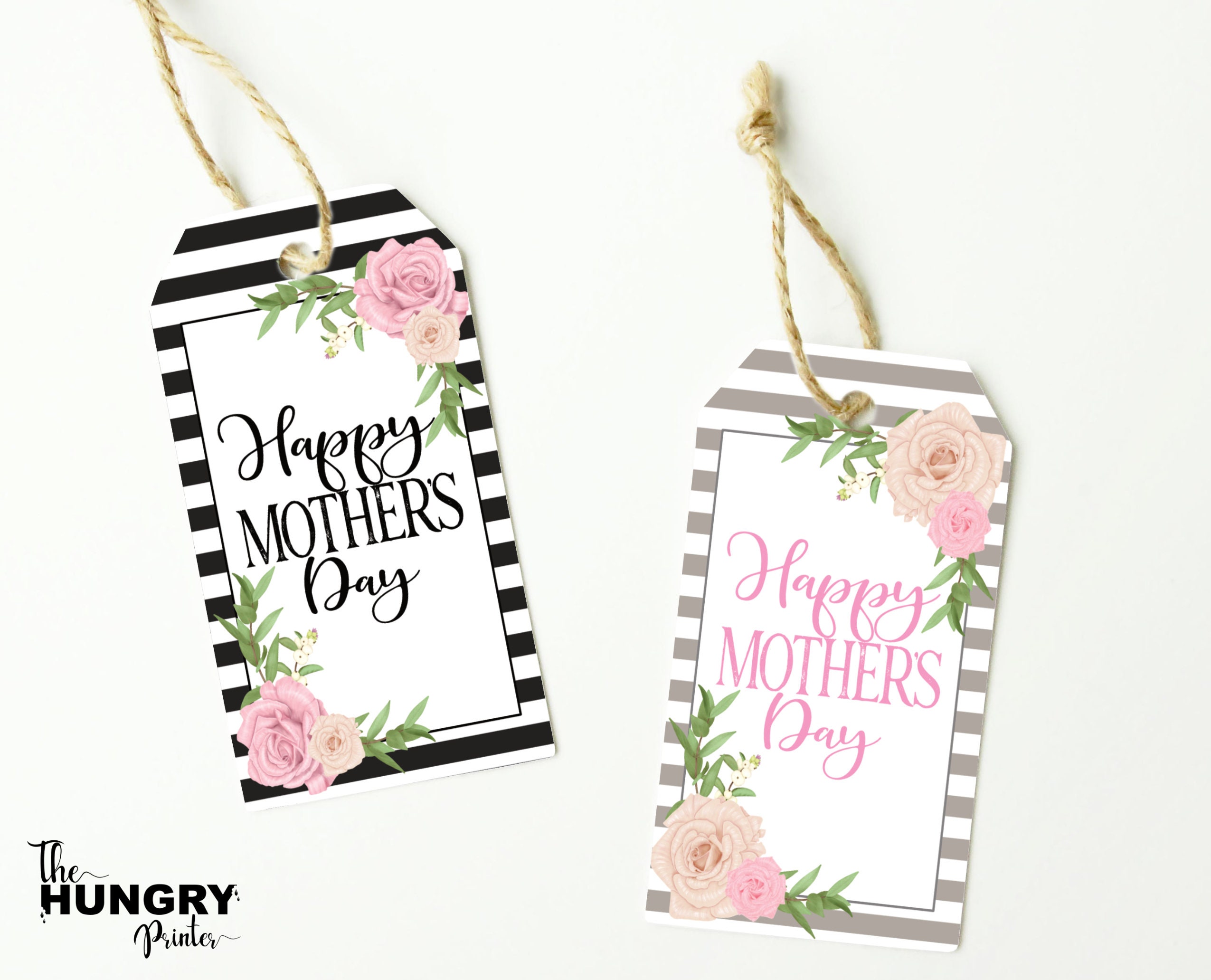 Printable Mother's Day Tags - Happy Mothers Day Tag, Mother's Day Gift ...