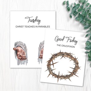 Holy Week Cards, Easter Story Cards, Easter Holy Cards, Easter Holy ...