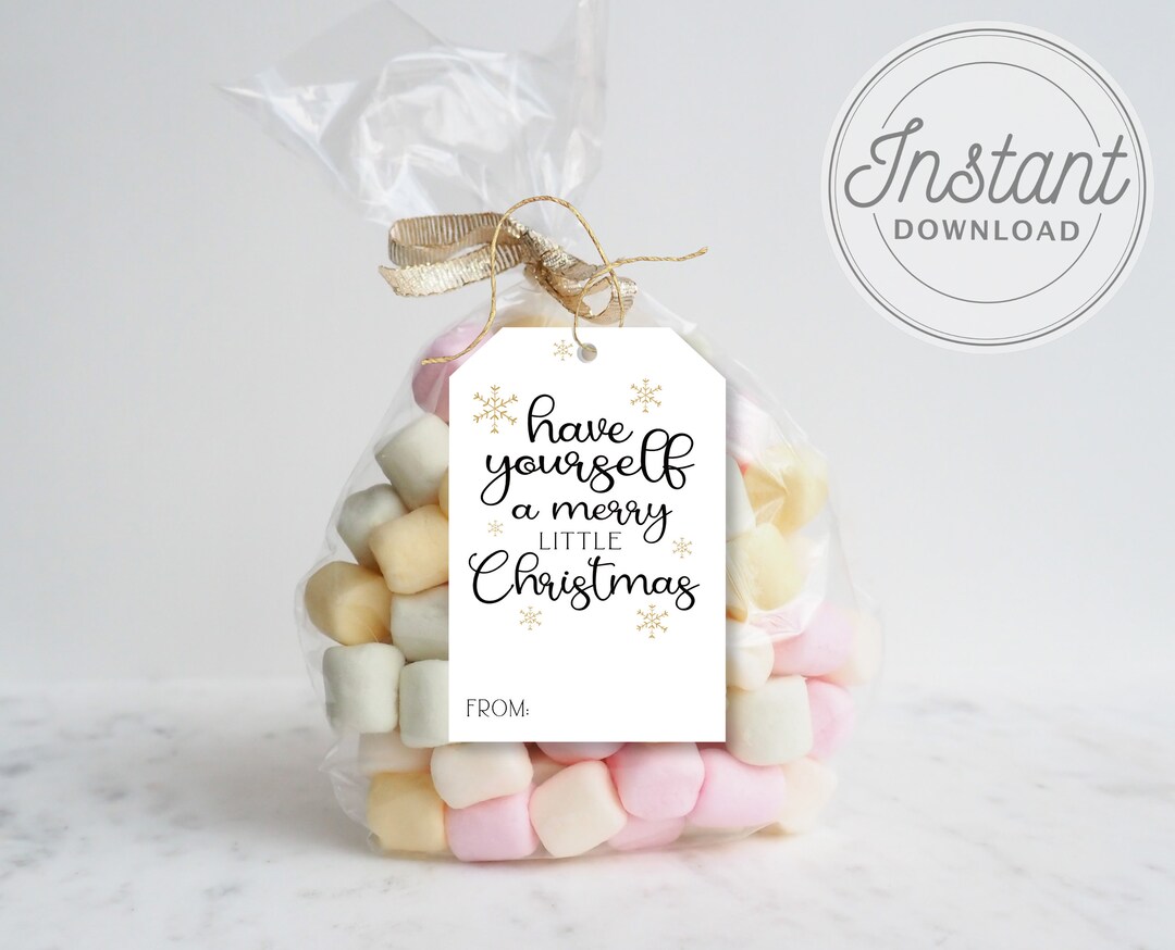 Have Yourself A Merry Little Christmas Tag, Mini Tags Christmas ...