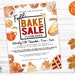 Fall Bake Sale Flyer Bake Sale Flyer School Bake Sale Bake - Etsy