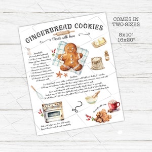 Gingerbread Cookie Recipe, Cookie Print, Gingerbread Birthday, Cookie ...