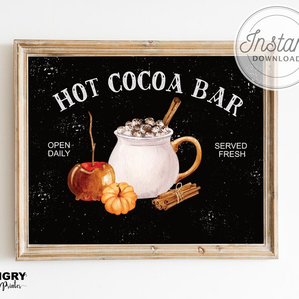 Printable Cocoa Bar Sign - Etsy