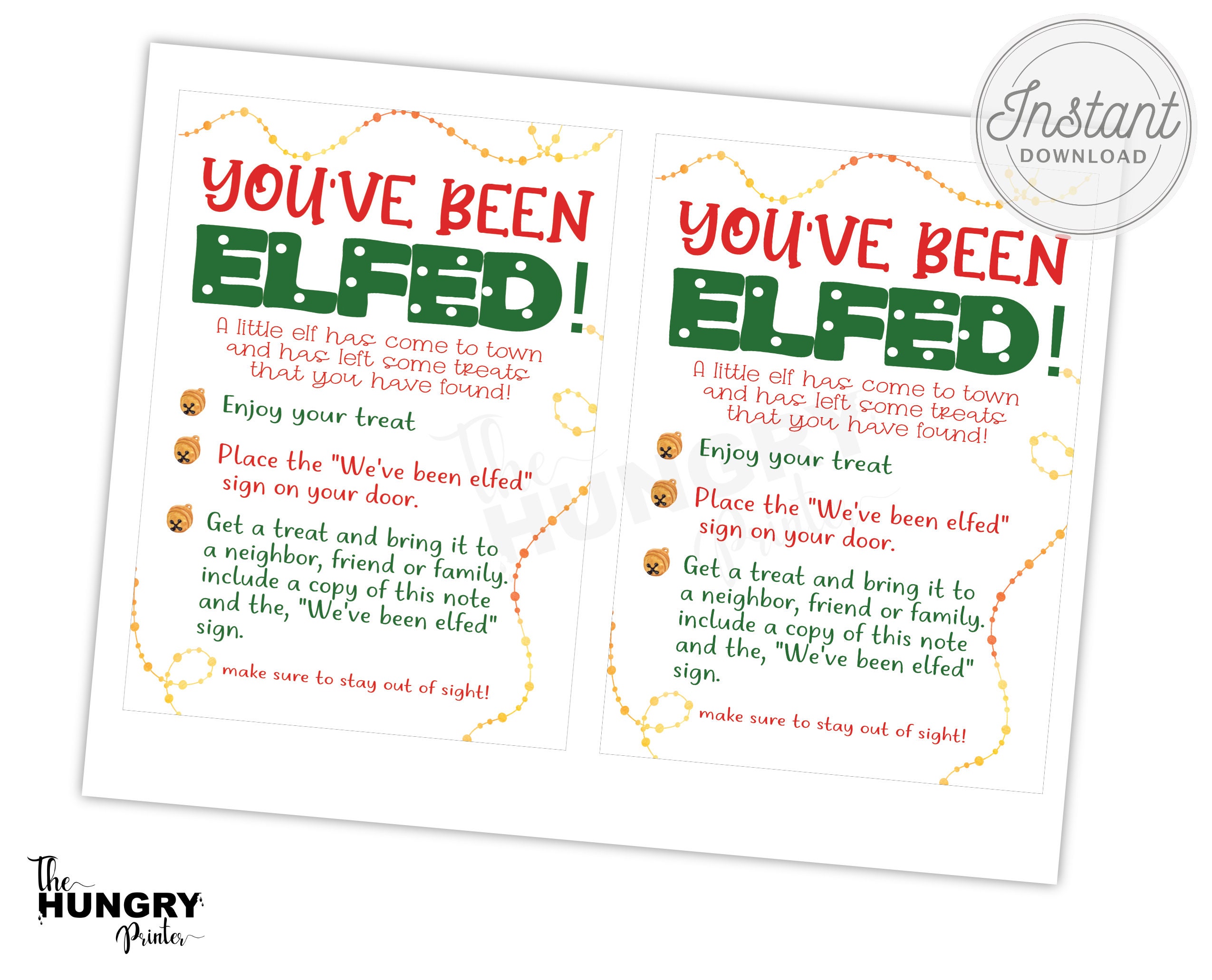 You've Been Elfed You've Been Elfed Sign You've - Etsy