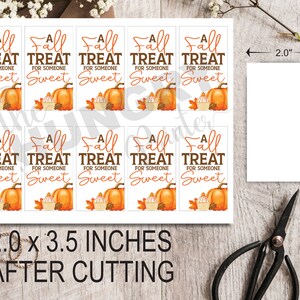 Fall Treat Tags, Fall Appreciation Tags, Pumpkin Tags, Fall Gift Ideas ...
