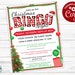 Christmas Bingo Flyer, Holiday Bingo Flyer, Bingo Night Flyer, Bingo ...