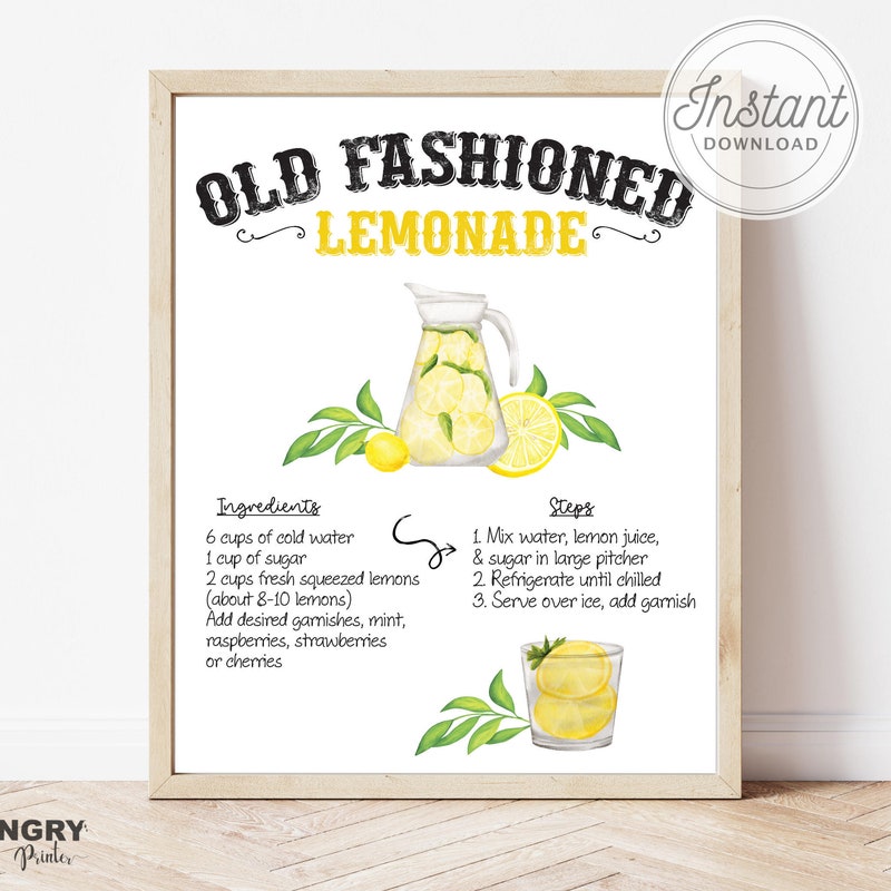 Lemonade Sign - Etsy