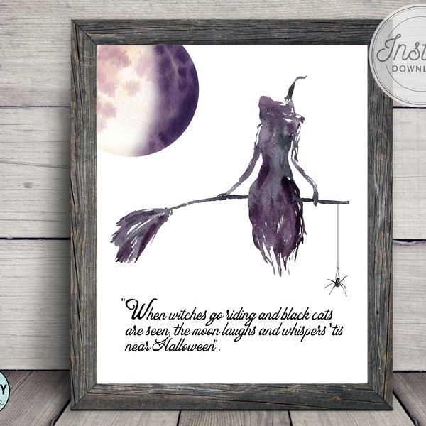 When Witches Go Riding Sign - Etsy