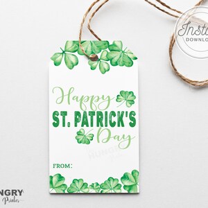 St Patricks Day Tags, St Patricks Tags, St Patrick Day Gift Bag ...