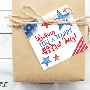 4th of July Gift Tags, Printable Gift Tag, 4th of July Party Favors ...