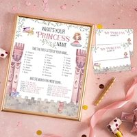 Princess Scavenger Hunt, Printable Princess Party Game, Princess ...