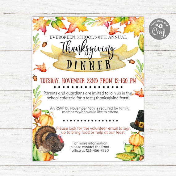 Thanksgiving Feast Flyer