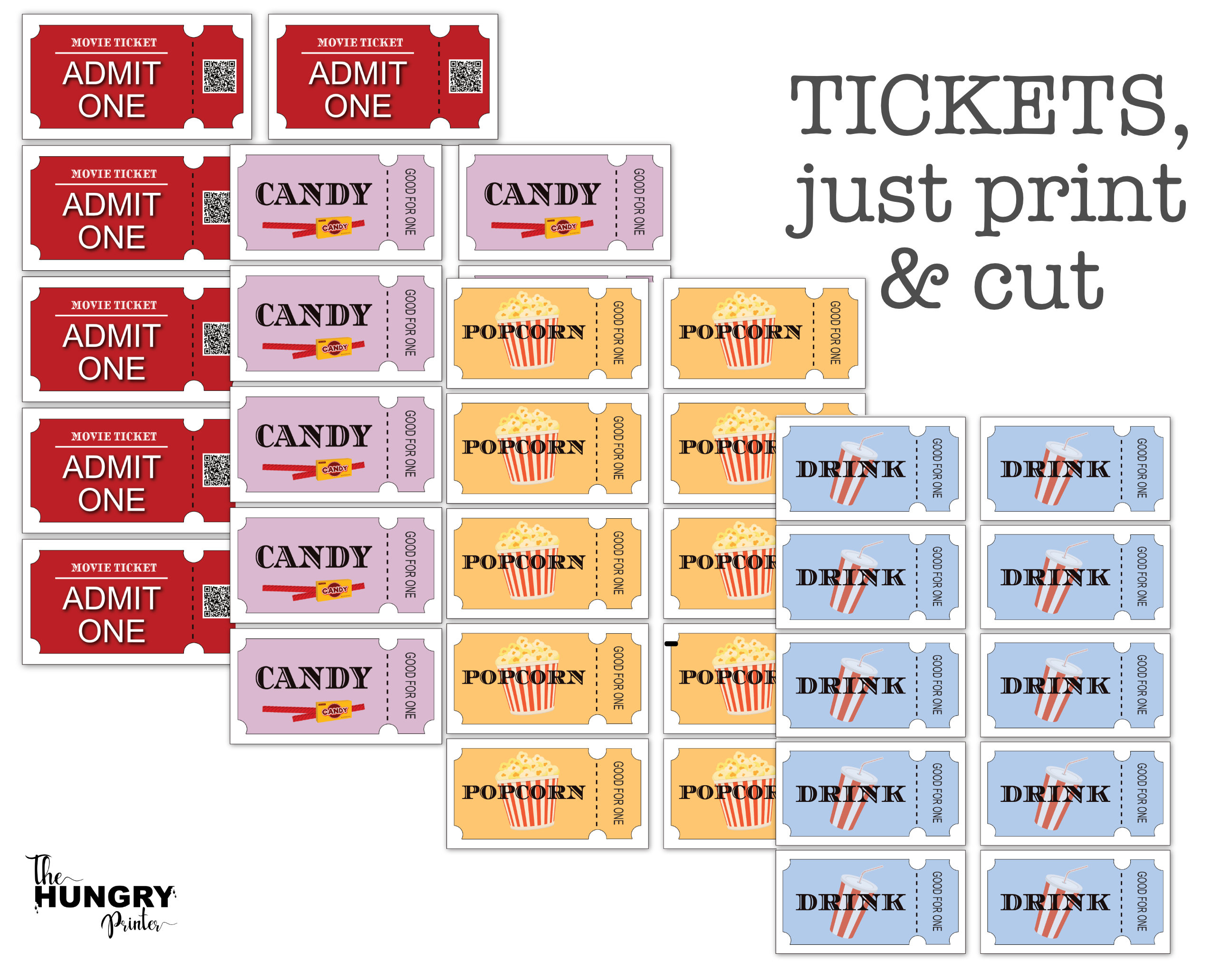 Family Movie Night Movie Night Bundle Movie Night Tickets - Etsy