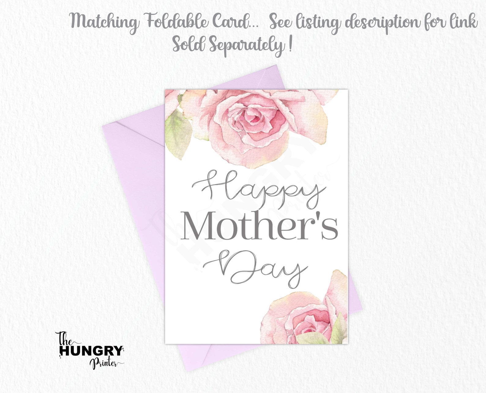 Mother's Day Gift Tags Printable Gift Tags Pink Roses | Etsy