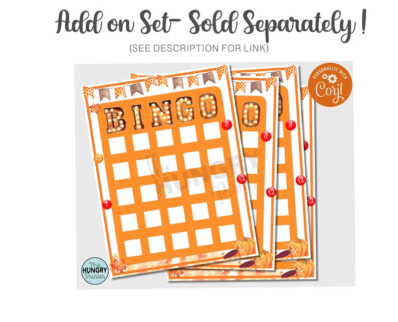 Fall Bingo Template Bingo Night Flyer Bingo Fundraiser - Etsy