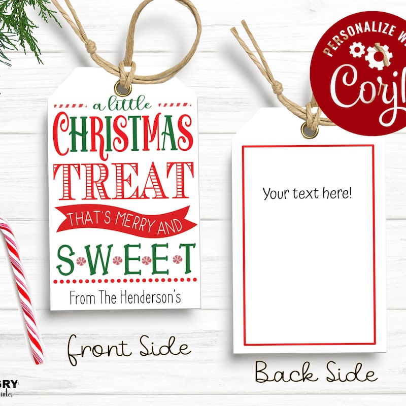Christmas Treat Tags - Etsy