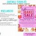 Fall Bake Sale Flyer Bake Sale Flyer School Bake Sale Bake - Etsy