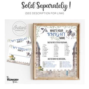 Knight Welcome Sign, Knight Centerpieces, Knight Birthday Party Sign ...