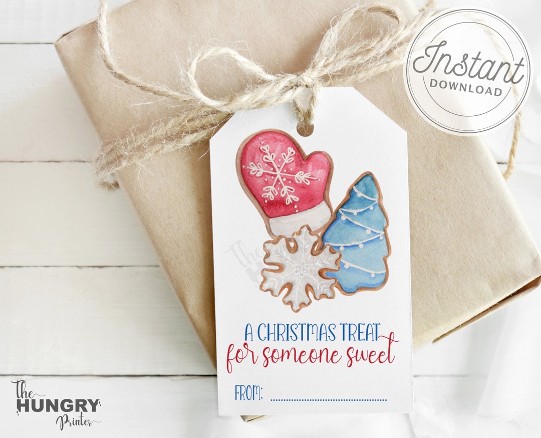 Printable Christmas Tags, A Little Treat for Someone Sweet, Christmas ...