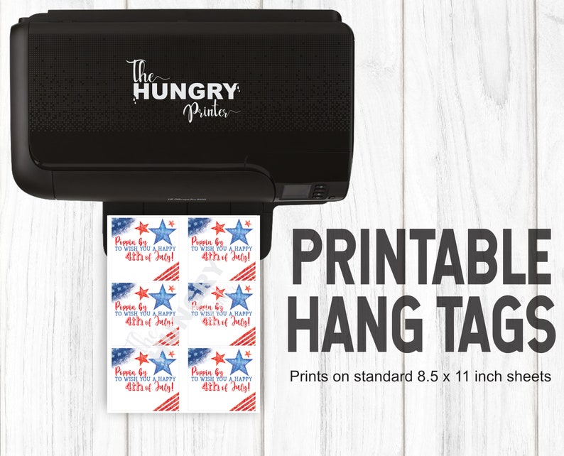 4th Of July Gift Tags Printable Gift Tag 4th Of July Party | Etsy