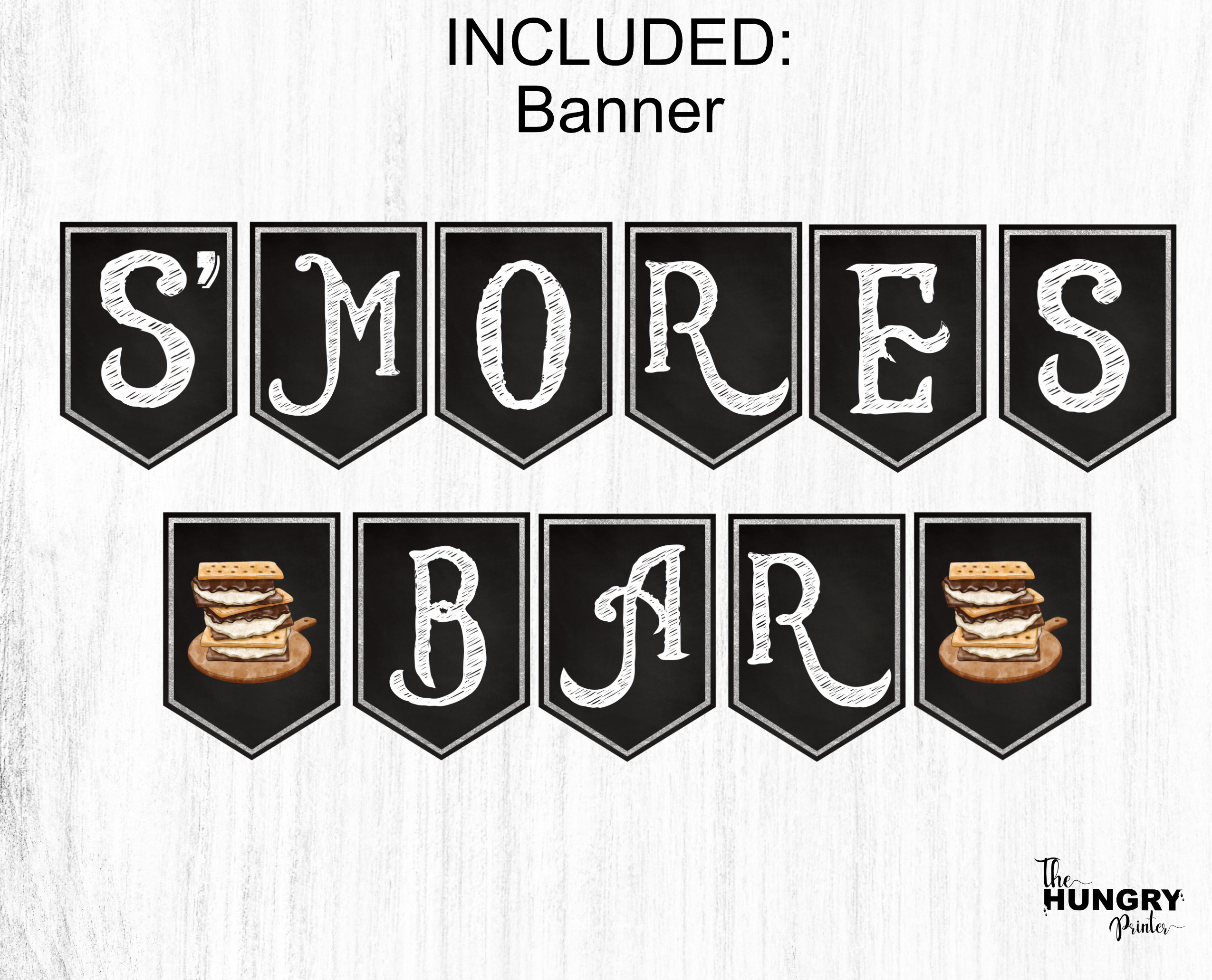 S'mores Bar Kit, S'mores Bar Sign, S'mores Bar Wedding, Smore Bar ...