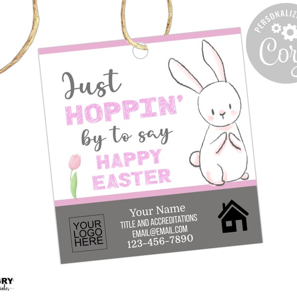 Realtor Easter Tags - Etsy