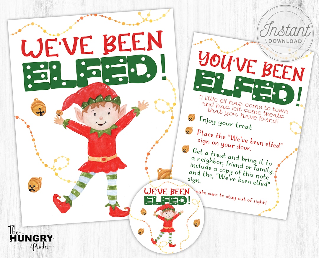 You've Been Elfed, You've Been Elfed Sign, You've Been Elfed Kit, We've ...