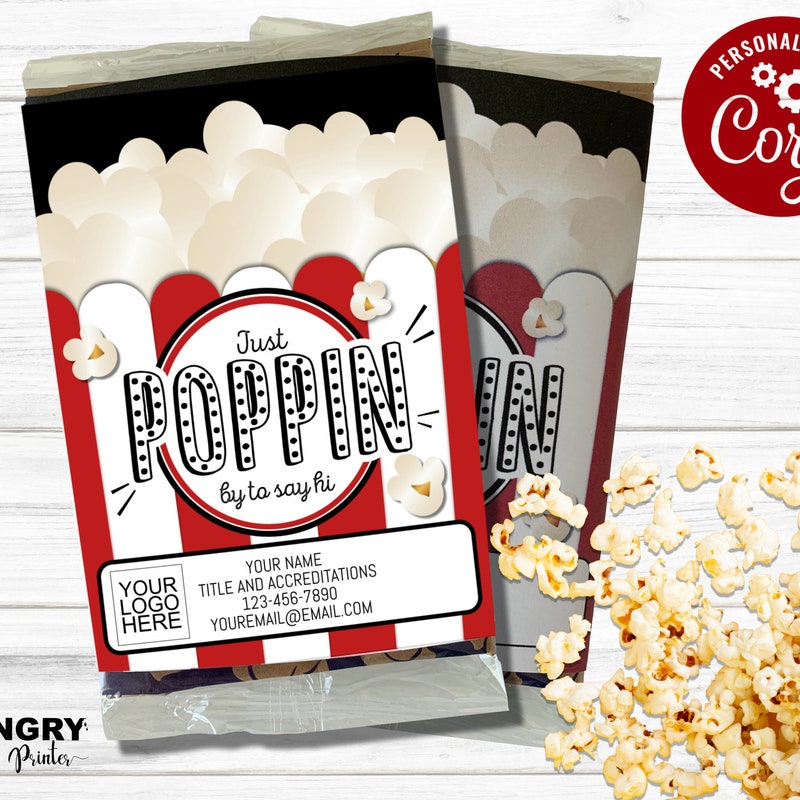 Popcorn Labels - Etsy
