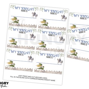 Knight Name Game, Knight Name Sign, Knight Signs, Knight Party, Dragon ...