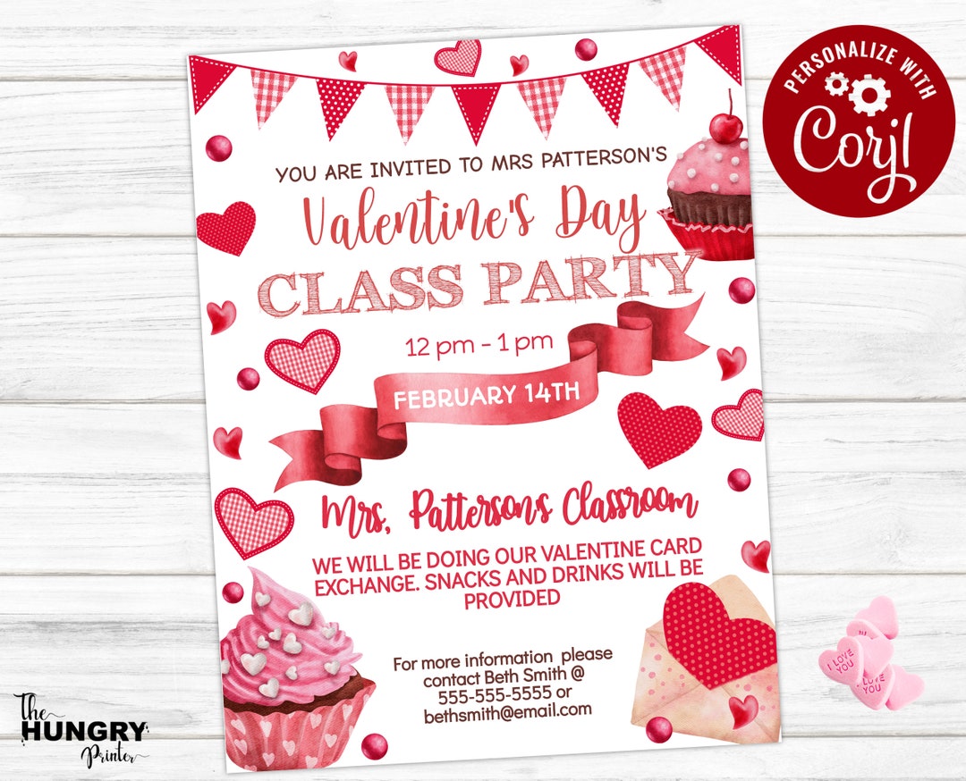 Valentine's Day Class Party Valentine's Day Party - Etsy