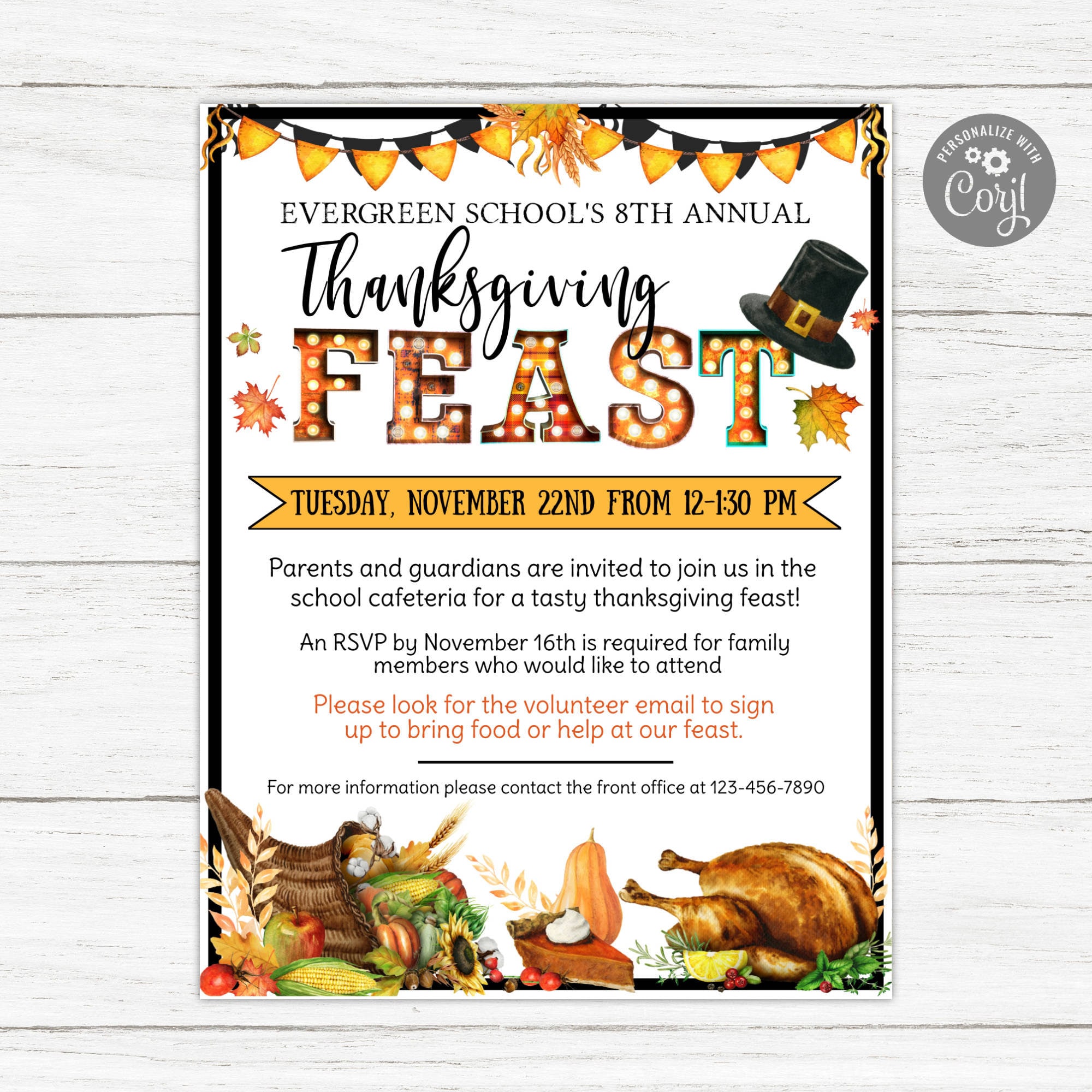 Thanksgiving Feast Flyer