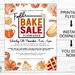 Fall Bake Sale Flyer Bake Sale Flyer School Bake Sale Bake - Etsy