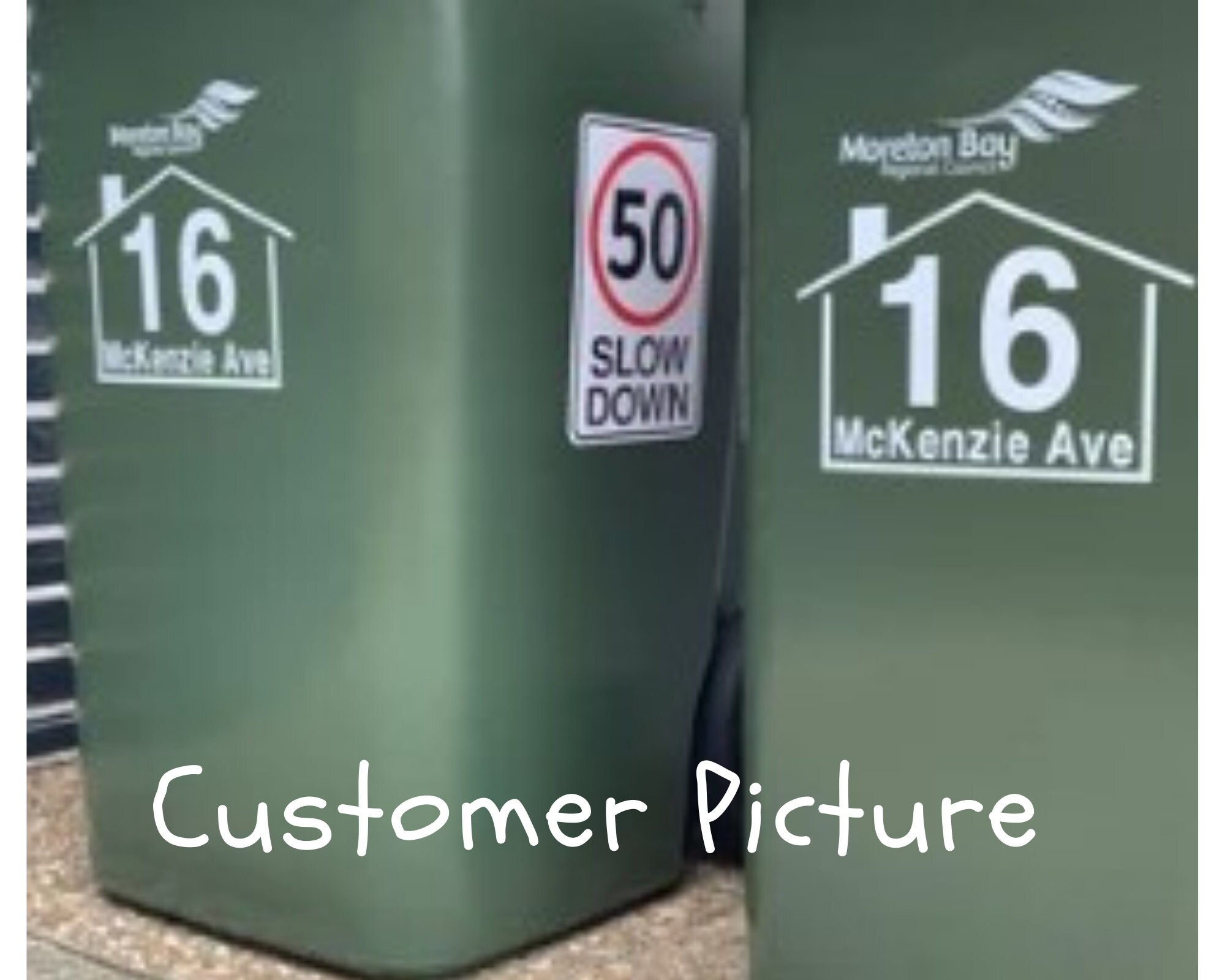 Wheelie Bin Numbers Rubbish Bin Numbers House Numbers - Etsy