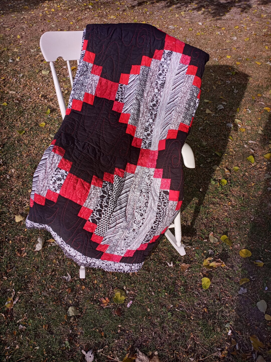 Firestone, Courthouse Steps Quilt - Etsy