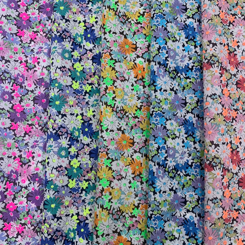 Neon Cotton Fabric - Etsy