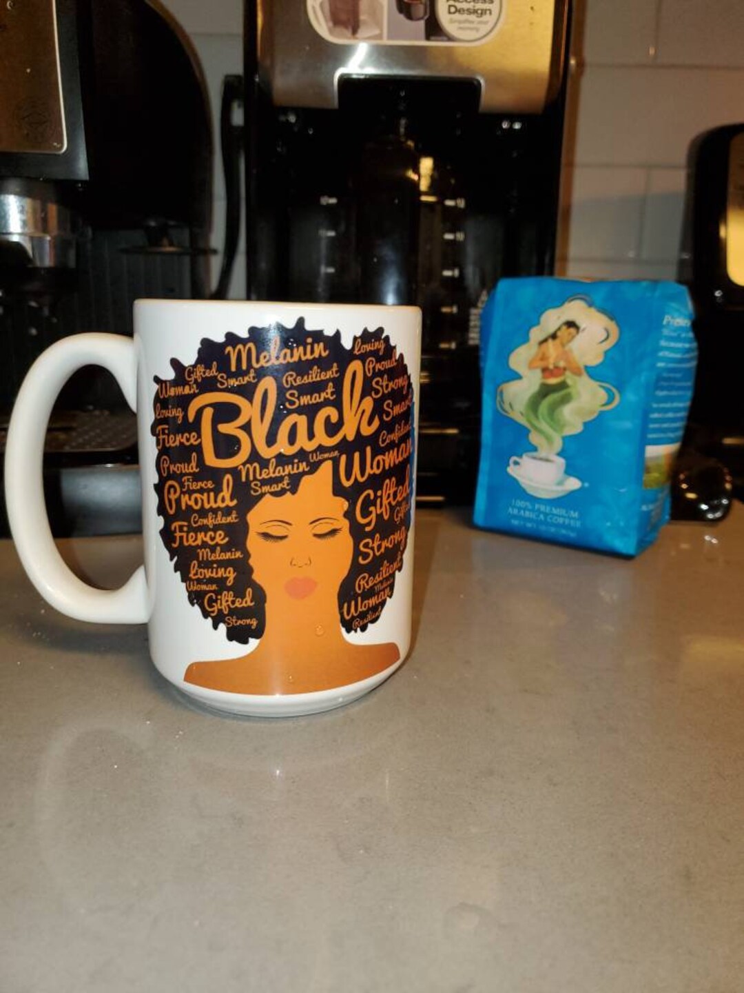 Beautiful Black Woman Mug - Etsy