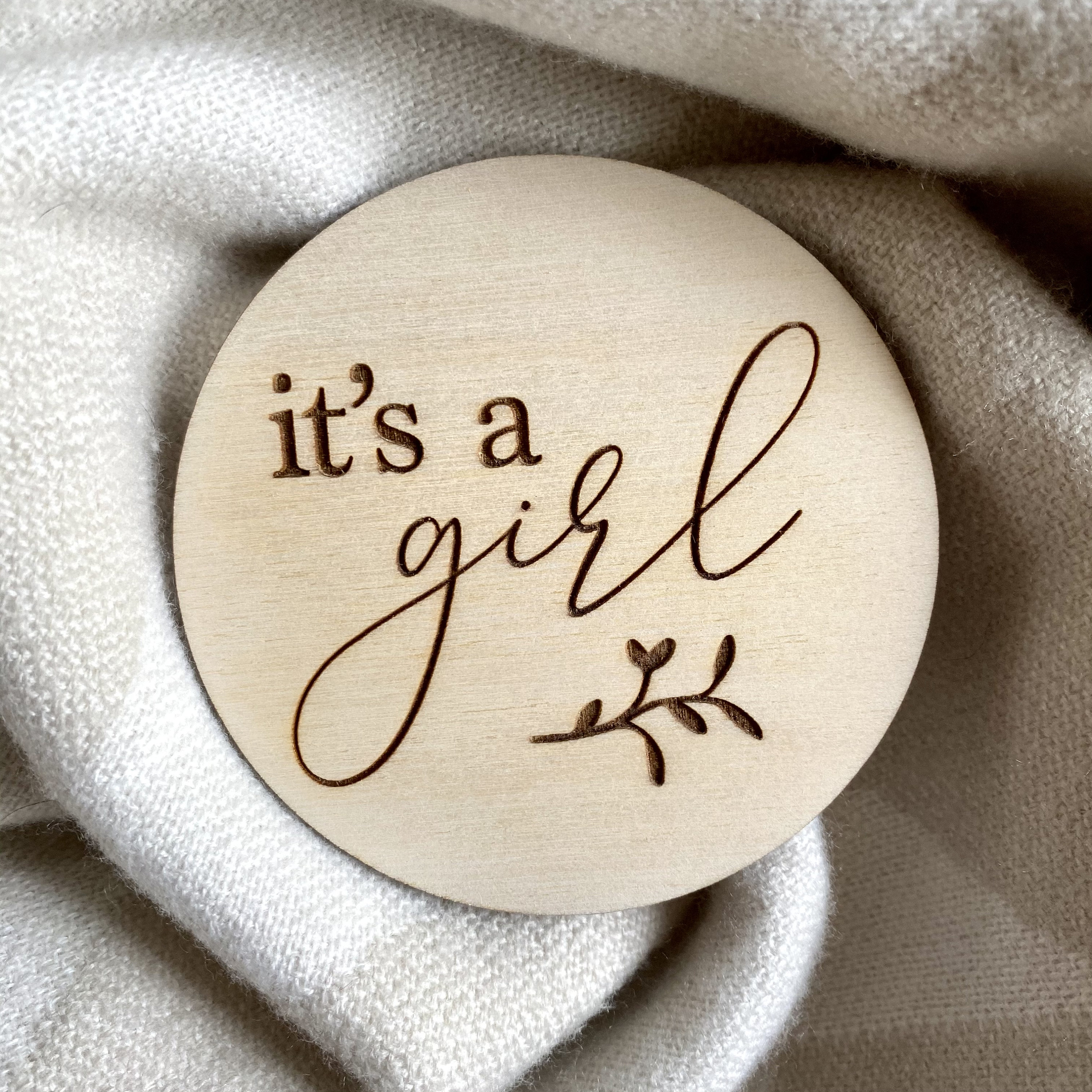 It's a Girl Sign Baby Announcement Sign Newborn Photo - Etsy