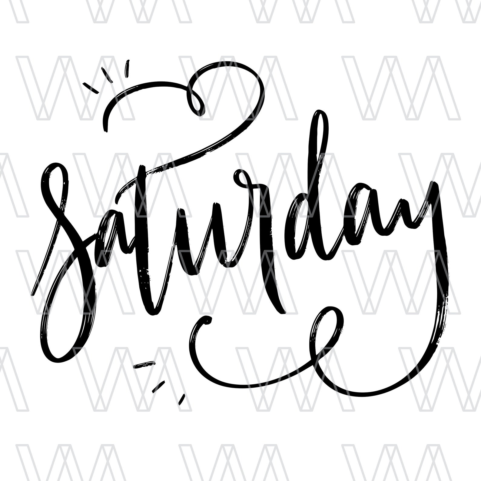 Saturday SVG Instant Download File SVG for Cricut - Etsy