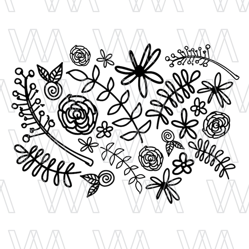 Floral Pattern Svg - Etsy